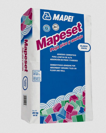 ADHESIVO MAPESET BLANCO 20 KG. :: ceramica